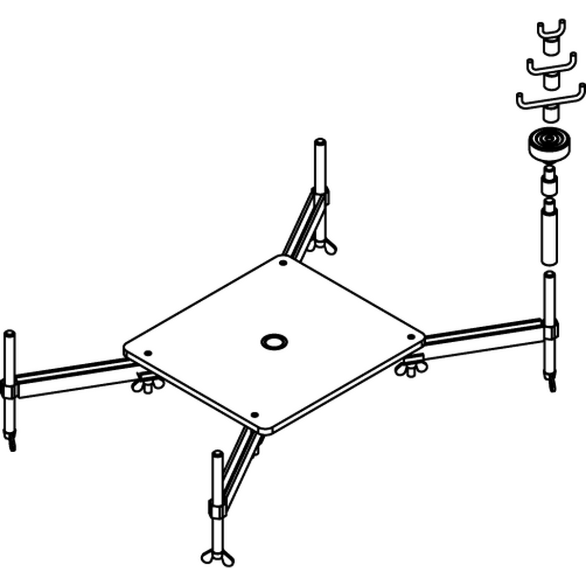 Aggregate plate with supporting arms GA P (Porsche) - Ravaglioli