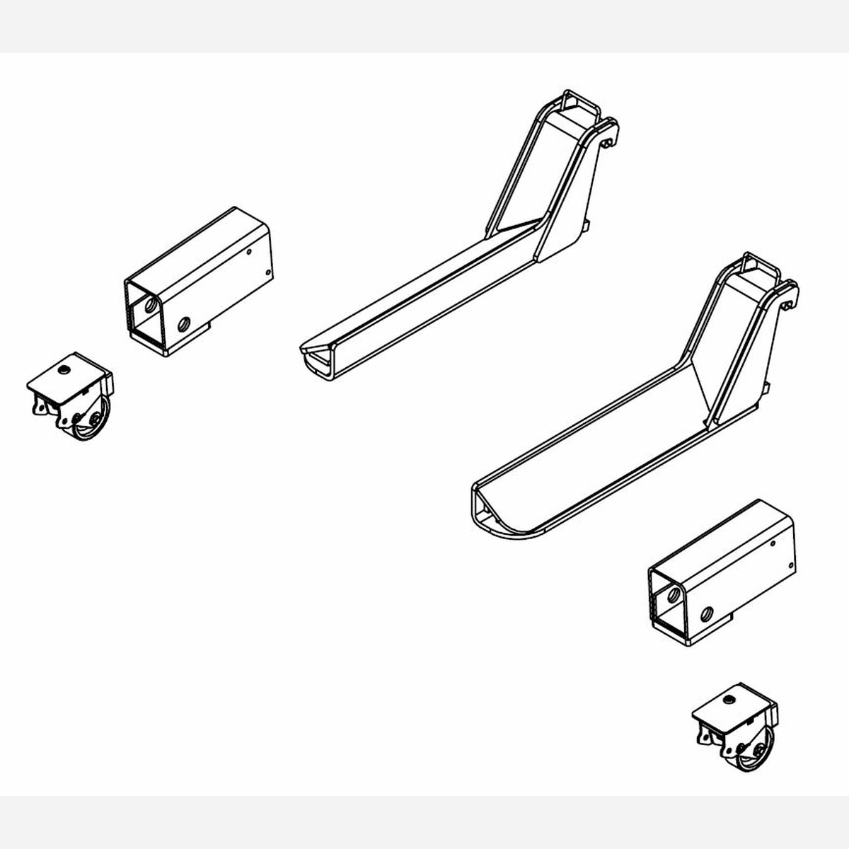 Wheel fork extension 150 mm - Ravaglioli