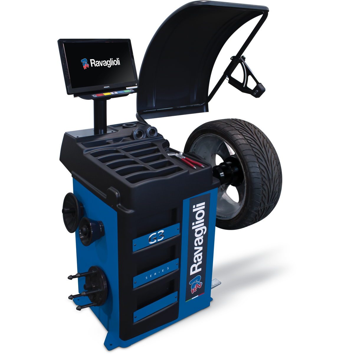 Electronic wheel balancer with microprocessor G3.150WSPLUS - Ravaglioli