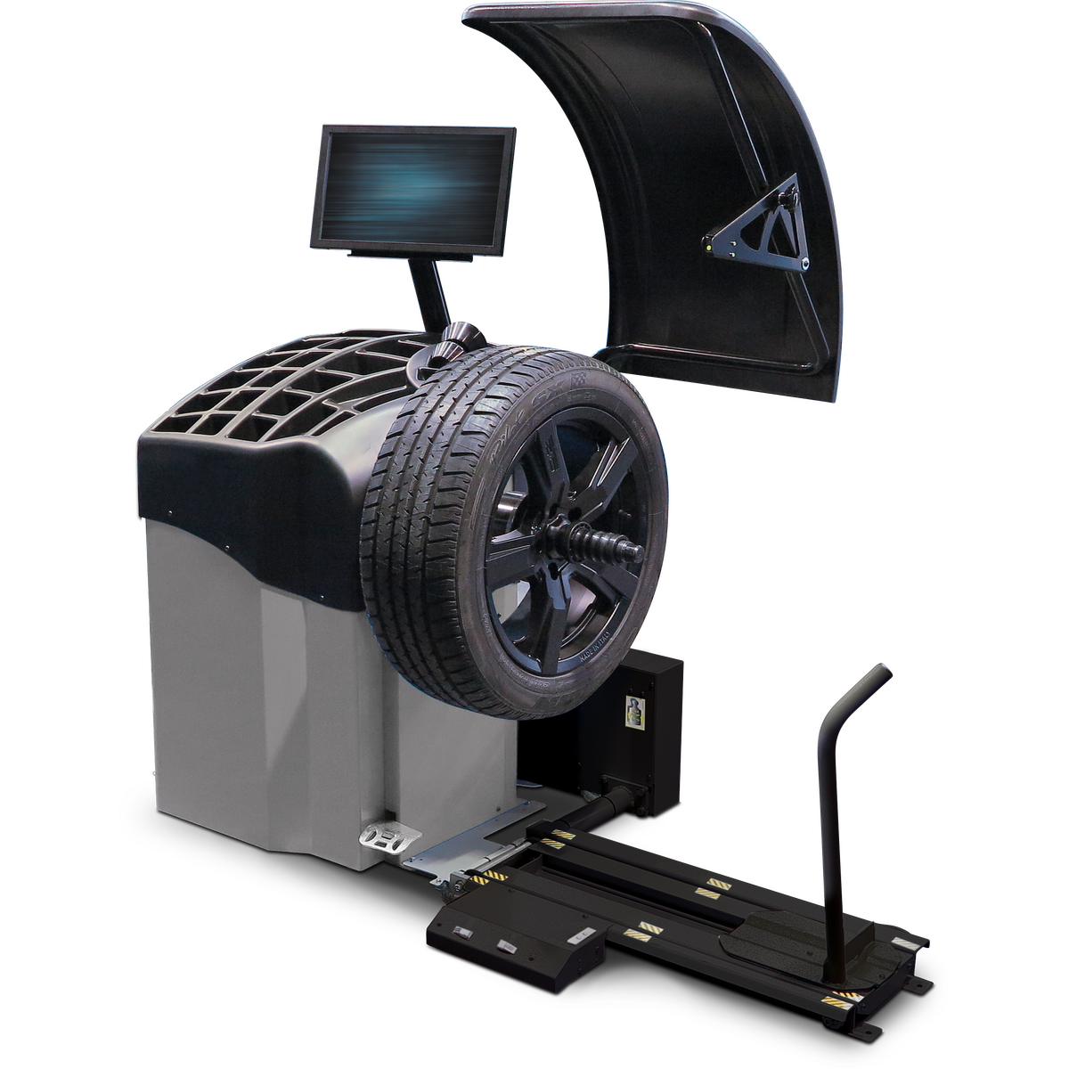 Wheel lift with automatic compensation of wheel weight - Ravaglioli