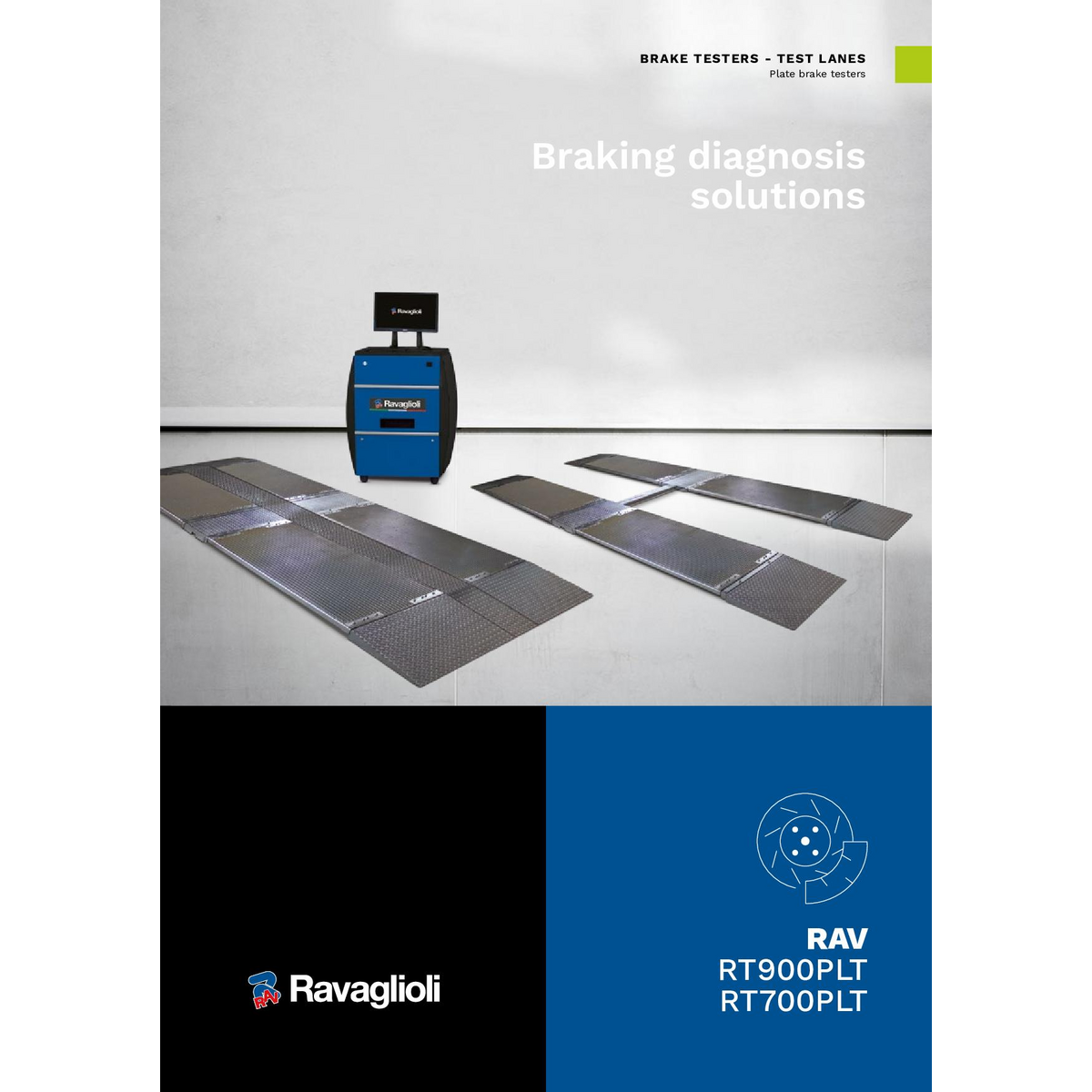 Plate brake tester RAVRT900PLT - Ravaglioli