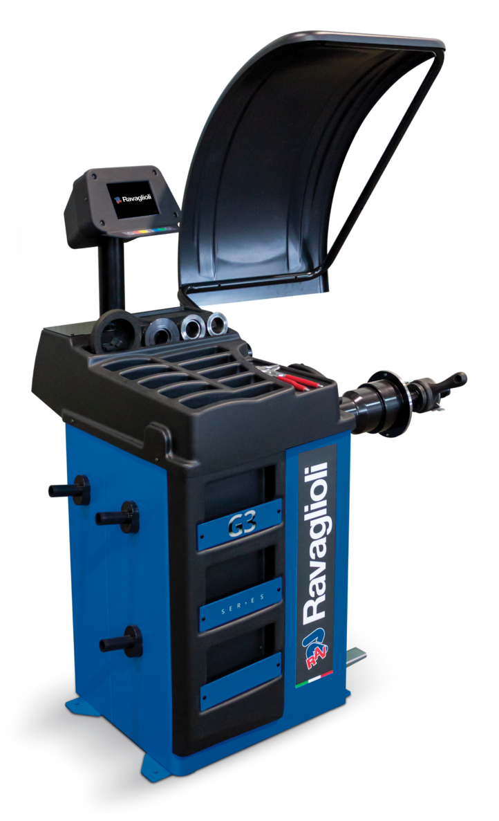 Electronic wheel balancer with microprocessor GP3.128NR - Ravaglioli