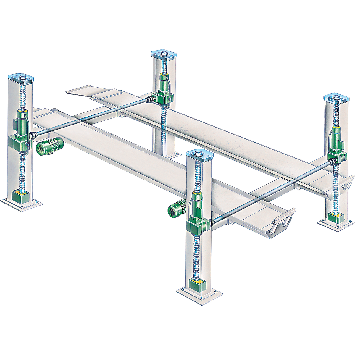 Pont élévateur à 4 colonnes KP442E - Ravaglioli