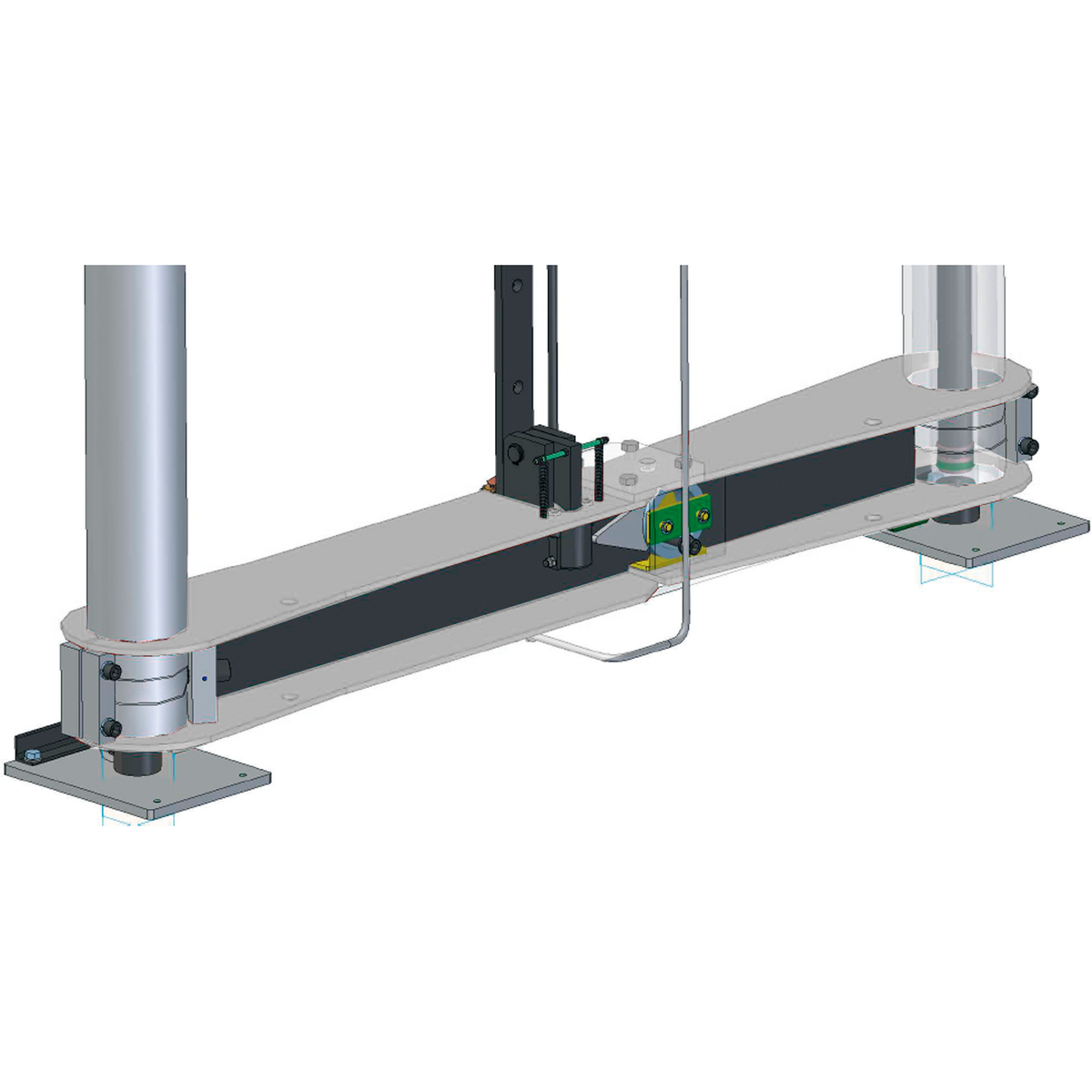 2-Cylinder Inground Lift RAV1110LR - Ravaglioli