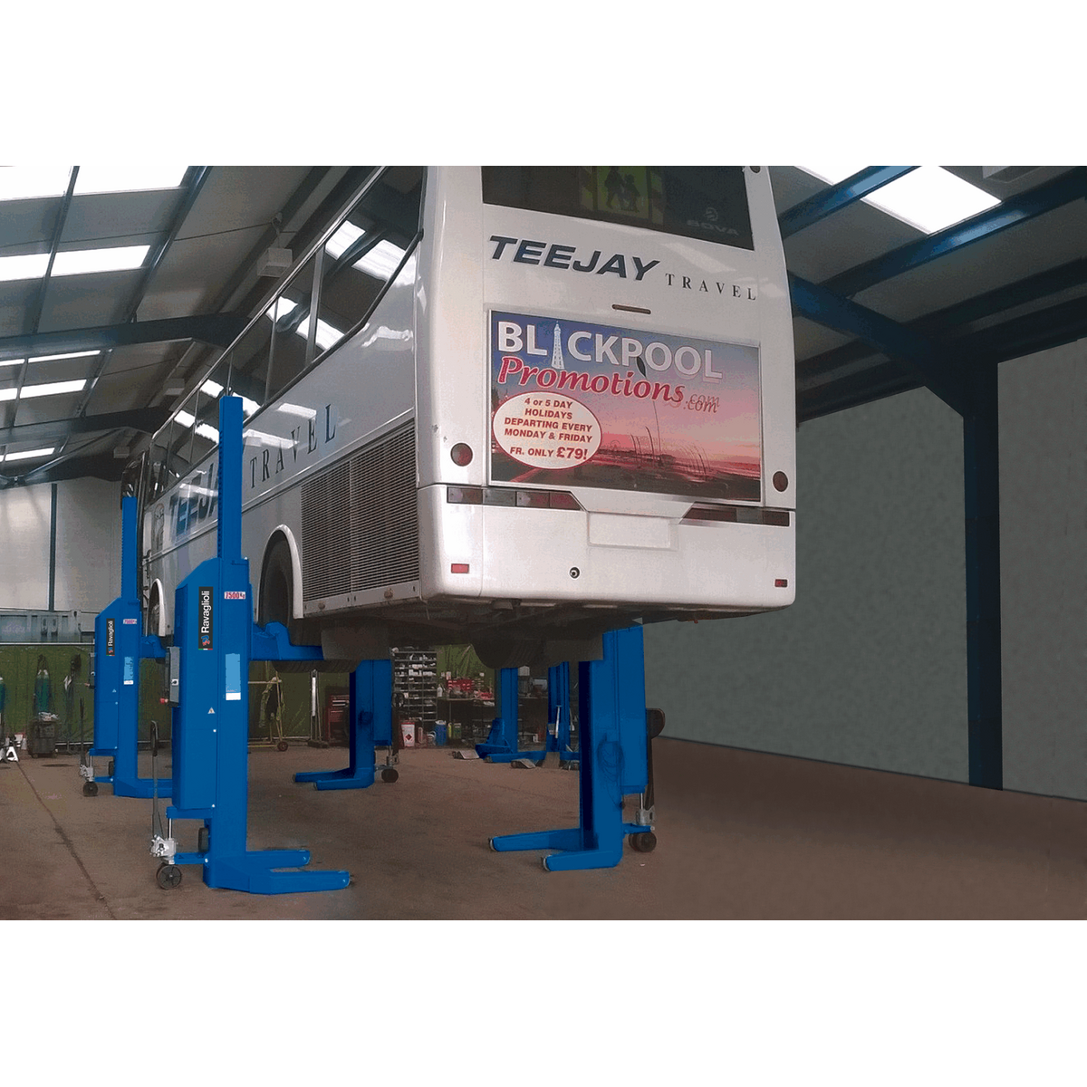 Mobile column lift RAV307H.4WS - Ravaglioli