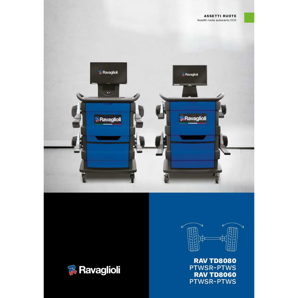CCD wheel aligner RAVTD 8080P TWS.4 - Ravaglioli