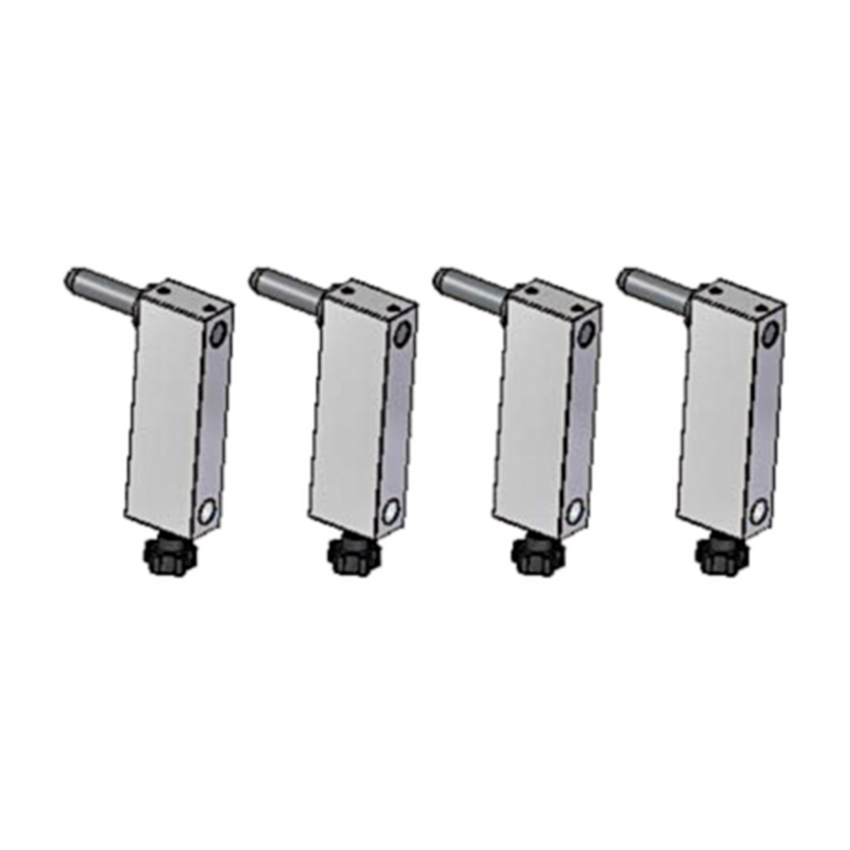 Adapters for 3-point clamps for CCD wheel alignment on 2-post lifts ...