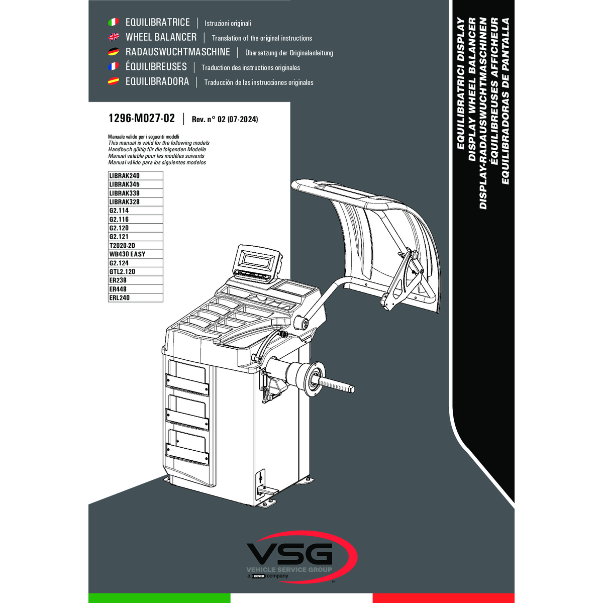 Electronic wheel balancer with microprocessor G2.116R - Ravaglioli