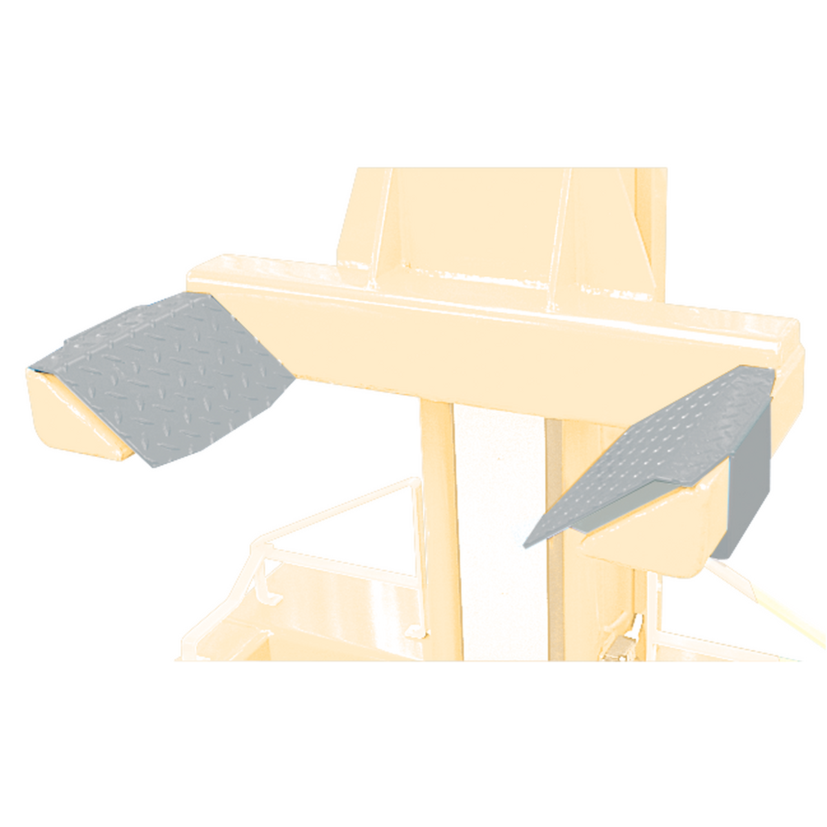 Wheel fork reduction for mobile column lifts | tires Ø 900 - 800 mm ...