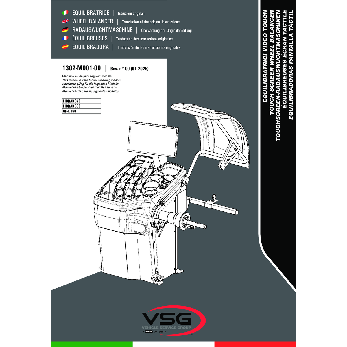 Electronic digital wheel balancer GP4.150SCANPLUS - Ravaglioli