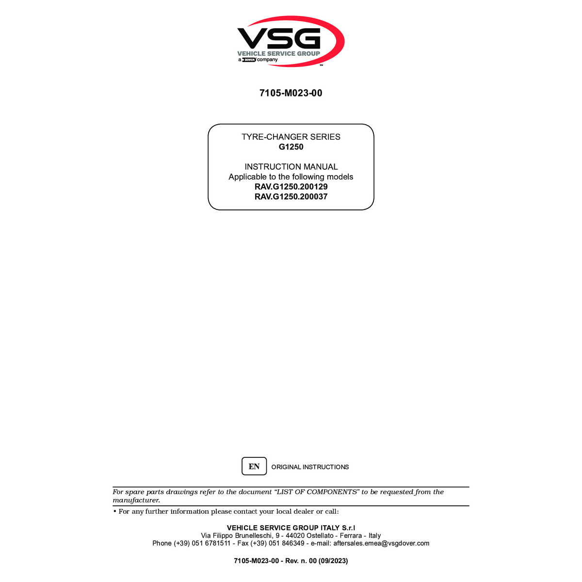 Tyre changer G1250.30PLUS - Ravaglioli