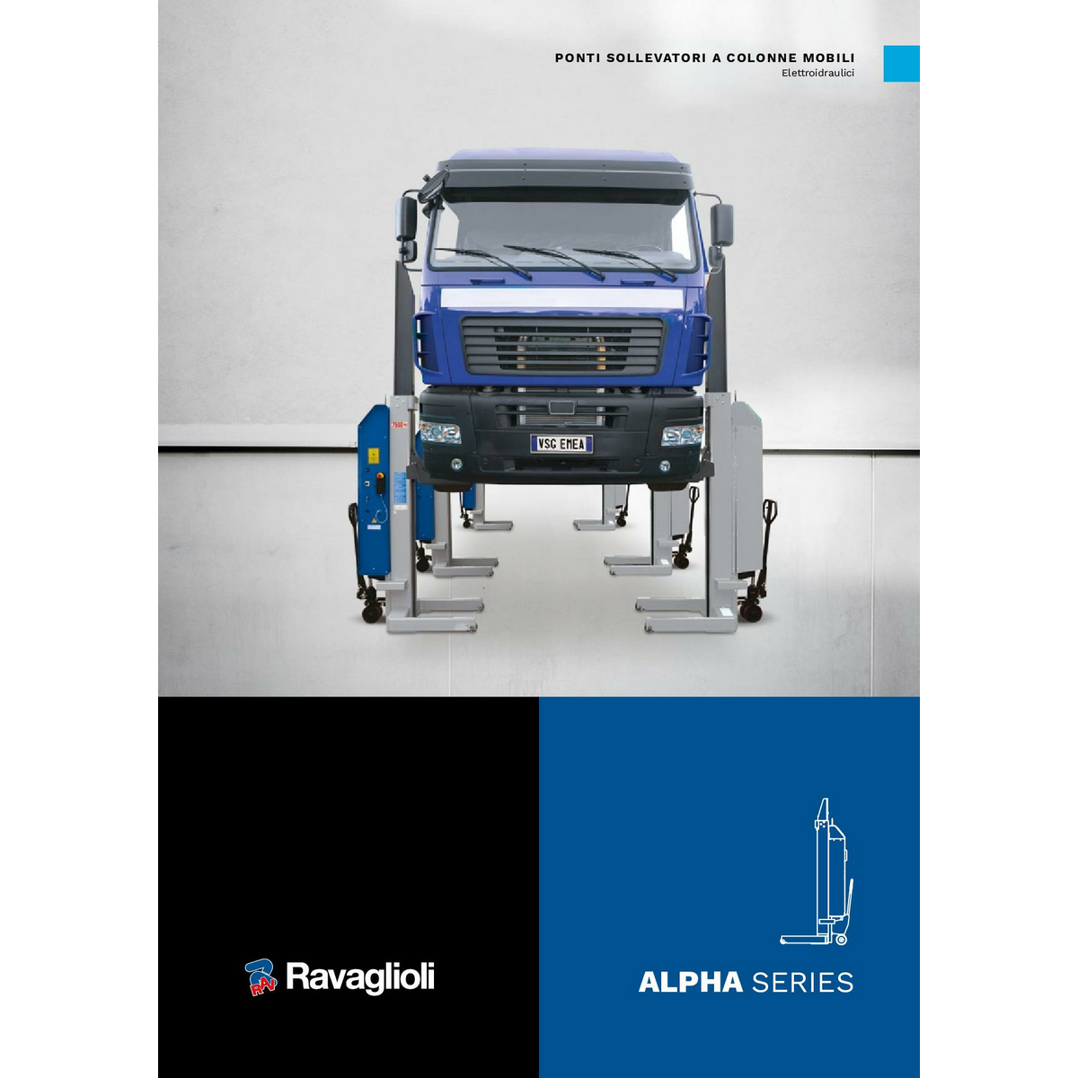 Mobile column lift Alpha Series 4-7.5 - Ravaglioli